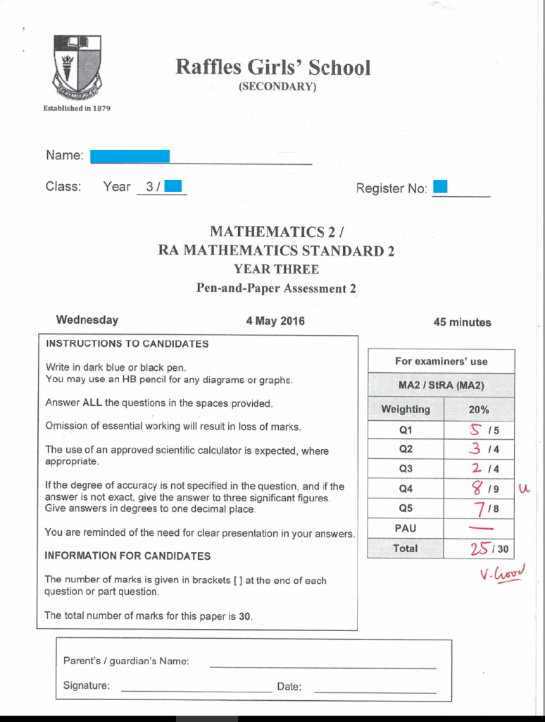 Improvement in RGS Students' Math Results - Future Academy