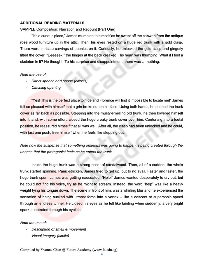 Check Out Our Secondary & IP English Lesson Notes - Future Academy